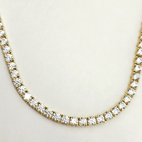 JAXXON | Accessories | Jaxxon Mens Signed 4mm 22 Long Tennis Necklace ...